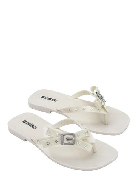 Melissa Harmonic Flip Flop With Buckle Detailing - Beige