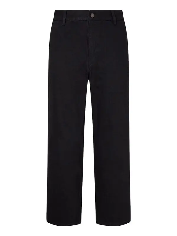 JEANERICA Genua Straight-leg Cotton-blend Chino Trousers - Black