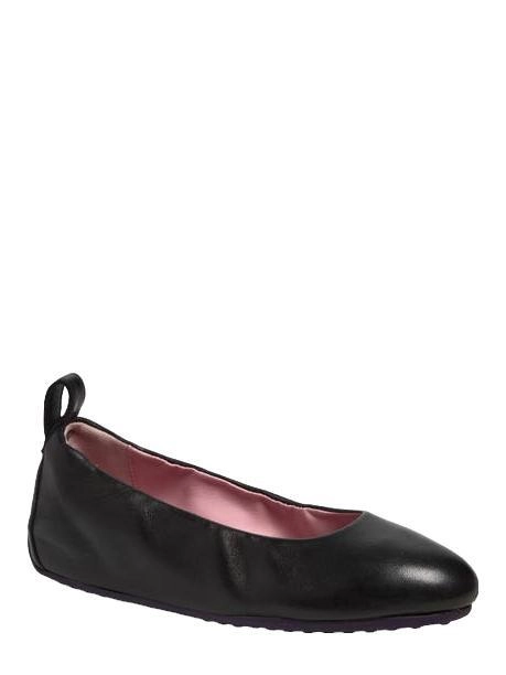 Robert Zur Mona Leather Ballet Flats - Black