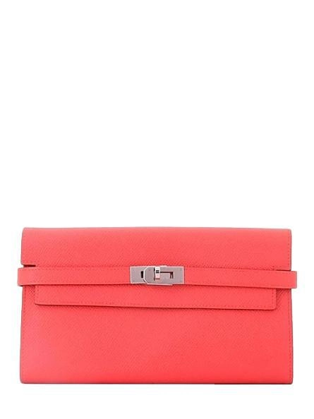 Hermès Long Kelly Wallet Epsom - Red