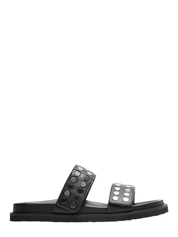 Whistles Studded Slider Sandals - Black