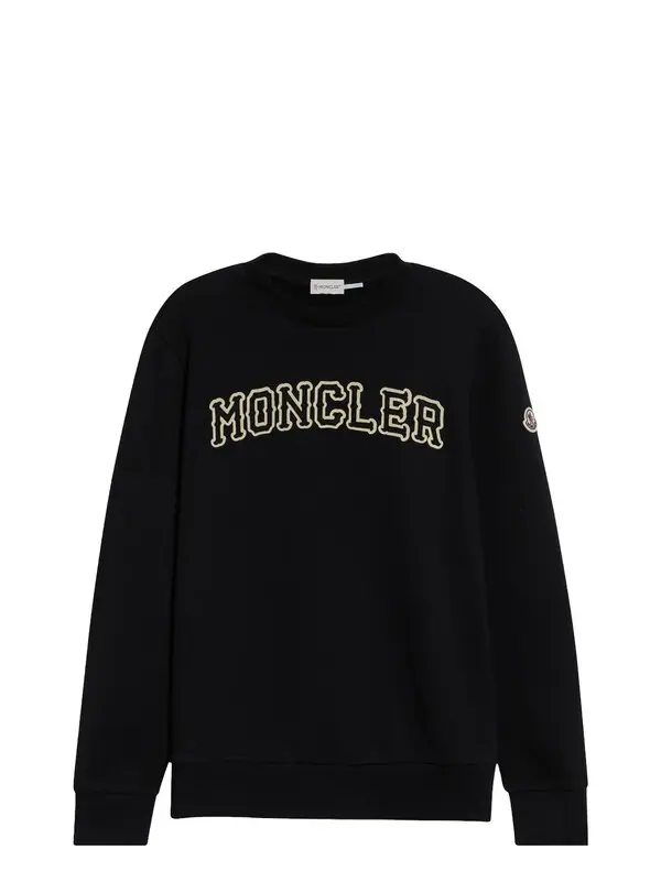 Moncler Logo Graphic Sweatshirt - Black