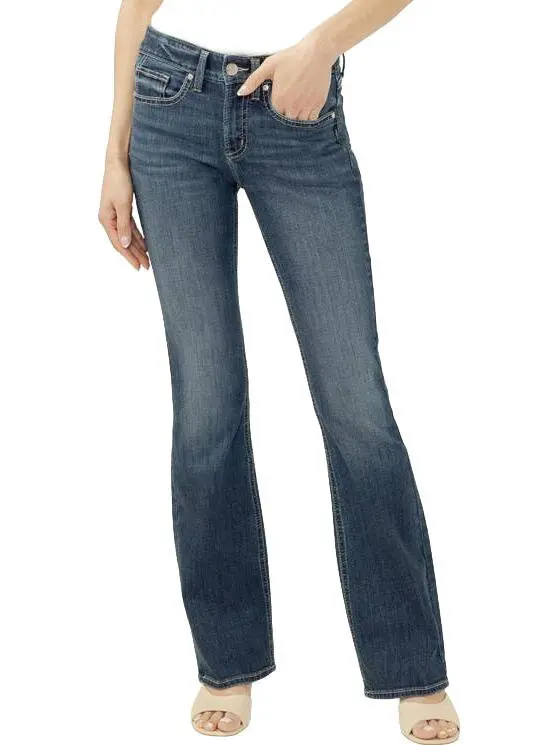 SILVER JEANS CO. Suki Mid Rise Bootcut Jeans - Sundown