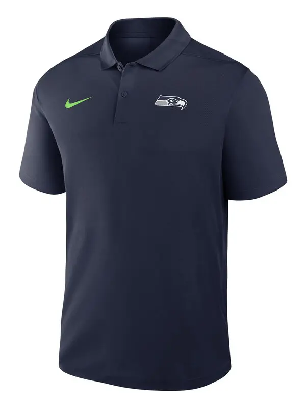 Nike Seattle Seahawks Logo Victory Dri-fit Nfl Polo - Blue