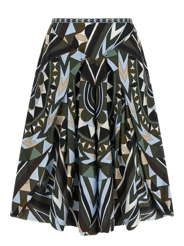 Emilio Pucci Manuba Print Silk Twill Pants - Multicolor