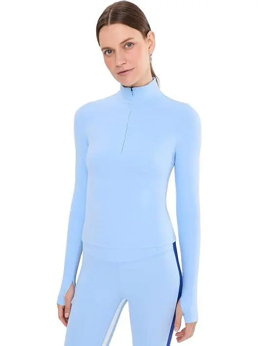 Splits59 Tess Rigor Half Zip Waist Length Jacket - Skylight
