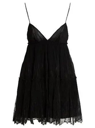Blumarine Lace Mini Dress - Black