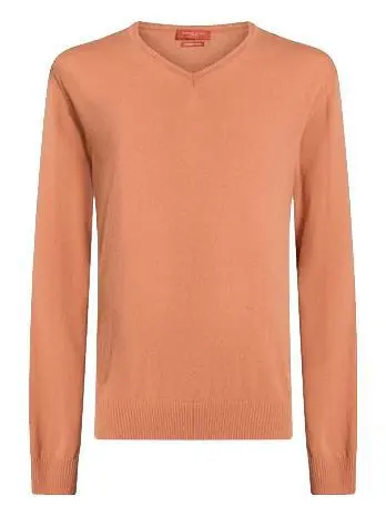 DANIELE FIESOLI V-neck Wool & Cashmere Sweater - Beige