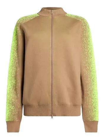Herno Two-tone Half-zip Sweater - Beige