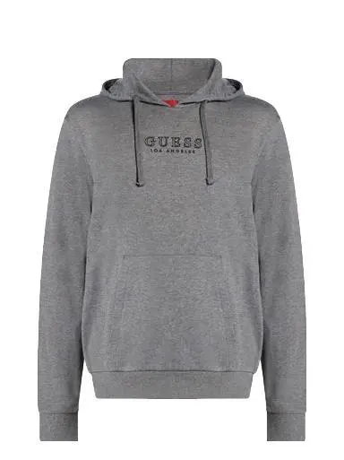 Guess Cotton Blend Hoodie - Grey