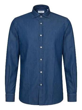 Boglioli Denim Shirt Size Cotton - Blue