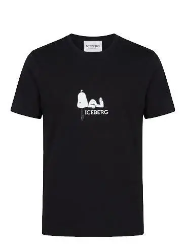 Iceberg Peanuts T-shirt Size Cotton - Black