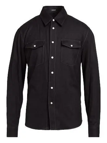 Versace Shirt Size Cotton, Lyocell - Black