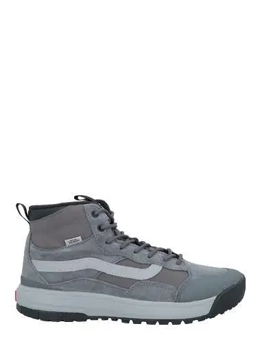 VANS Leather And Textile Fiber High-top Sneakers - Grey
