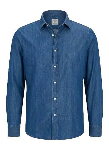 R3D WÖÔD Denim Shirt Size Cotton - Blue