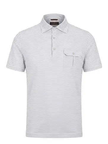 MOORER Polo Shirt Size Cotton - Grey