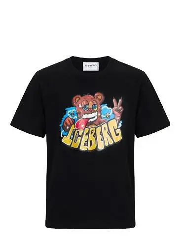 Iceberg T-shirt Size Cotton - Black