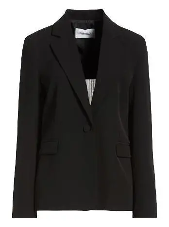 KAOS Single-breasted Blazer With Fringe Detail - Black