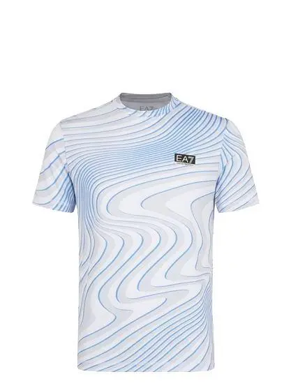 EA7 Light Graphic Print T-shirt - Grey
