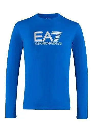 EA7 T-shirt Size Cotton, Elastane - Blue