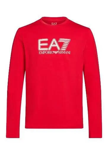 EA7 T-shirt Size Cotton, Elastane - Red