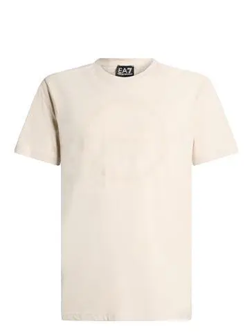 EA7 T-shirt Size Cotton - Beige