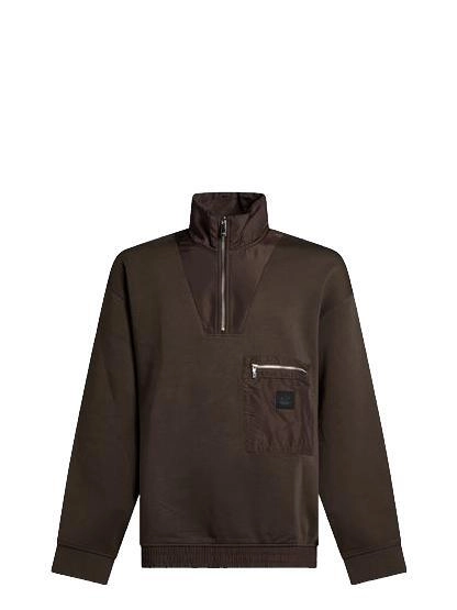 Armani Exchange Half-zip Sweatshirt - Beige