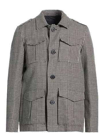 Herno Single-breasted Houndstooth Jacquard Coat - Midnight Blue
