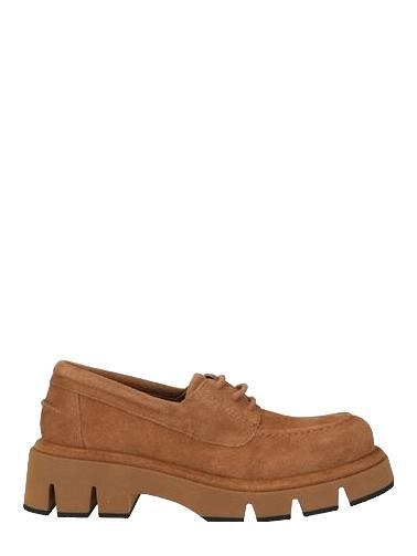 PALOMA BARCELO Elba Suede Lace-up Shoes - Camel