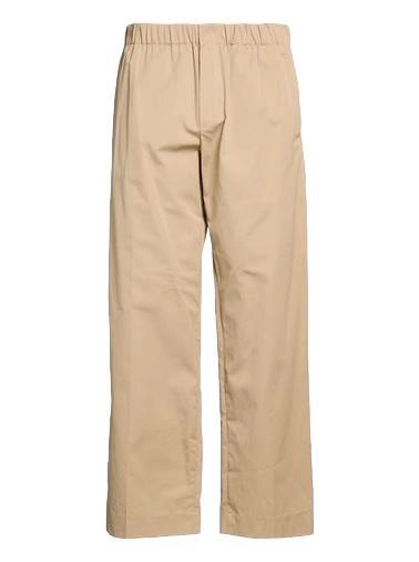 Sandro Cotton Piqué Straight Leg Pants - Sand