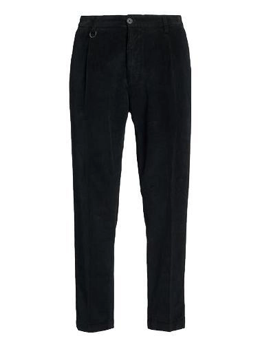PAOLO PECORA Cotton & Elastane Corduroy Pants - Black