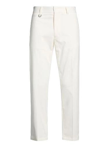 PAOLO PECORA Pants Size Cotton, Elastane - White