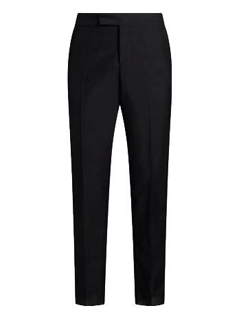 LARDINI Wool And Mohair Wool Tailored Trousers - Black