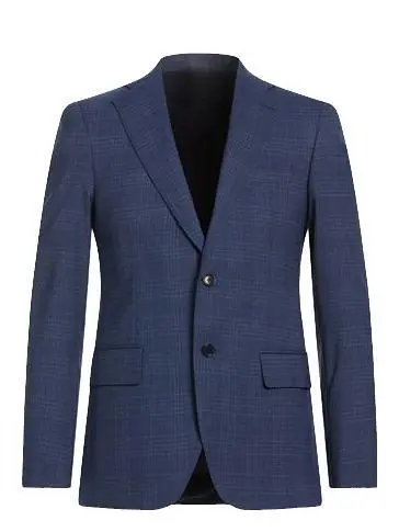 TOMBOLINI Blazer Size Polyester, Virgin Wool, Elastane - Navy