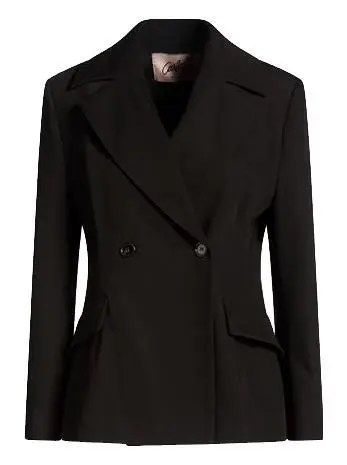 CARLA G. Double-breasted Blazer - Black