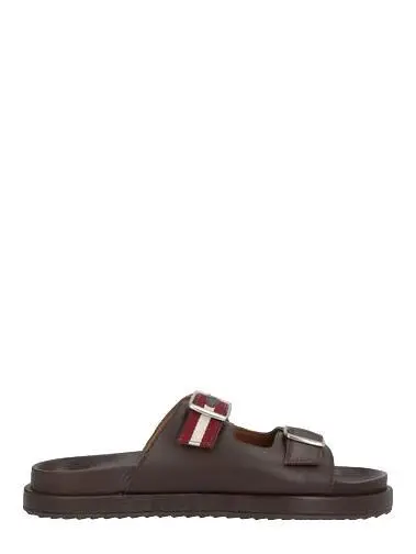 Bally Leather Sandals With Buckle Fastening - Brown