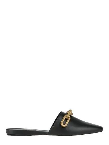SERENA UZIYEL Mules With Embellished Detail - Black