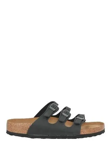 BIRKENSTOCK Leather Sandals With Buckle Fastening - Black