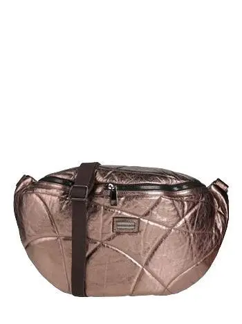 Peserico Quilted Metallic Leather Crossbody Bag - Yellow