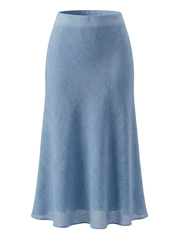 BELSIZE25 Belair Ocean Jacquard Skirt - Blue