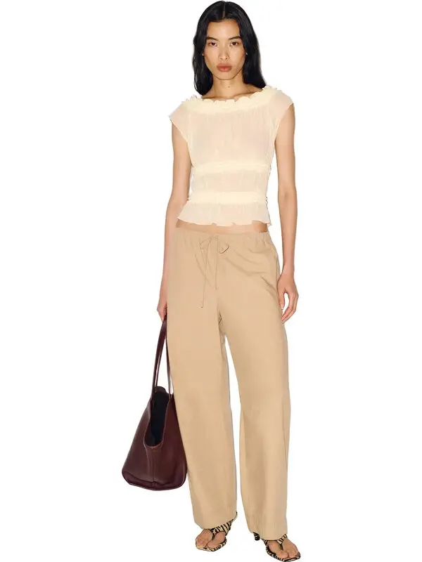 REFORMATION Laken Knit Top - Ivory