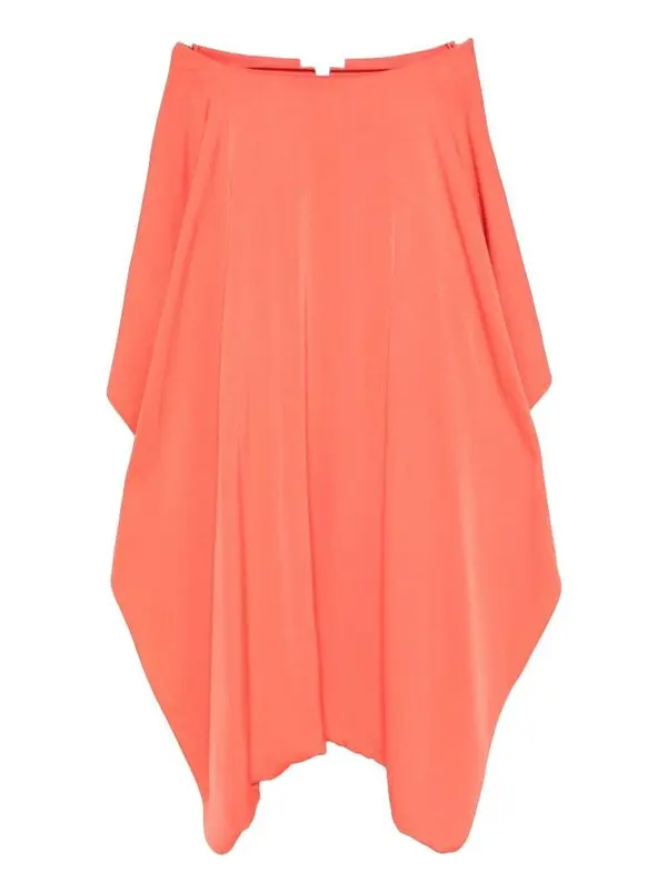 Alaïa Asymmetric Midi Skirt - Red