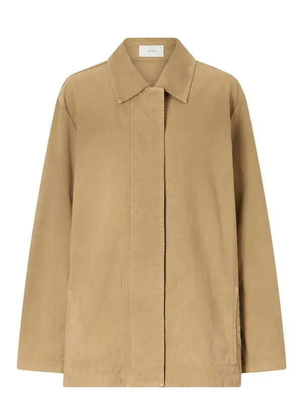 THE ROW Baeza Cotton Jacket - Neutrals