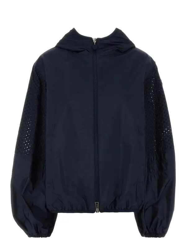 Moncler Navy Nylon Zelkova Jacket - Blue