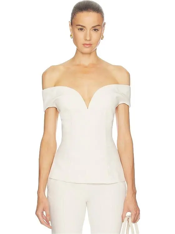 CAMILA COELHO Nila Off-the-shoulder Top - Ivory