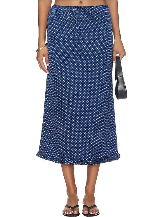 MORE TO COME Reese Maxi Skirt - Navy