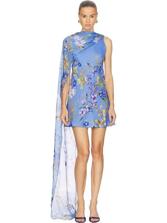 Hemant & Nandita Sash Mini Dress - Blue