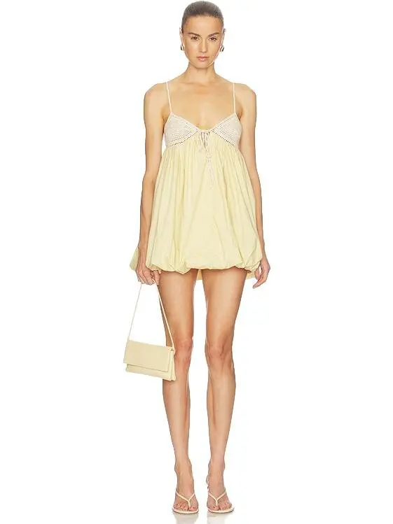 CAMILA COELHO Triana Mini Dress - Maize