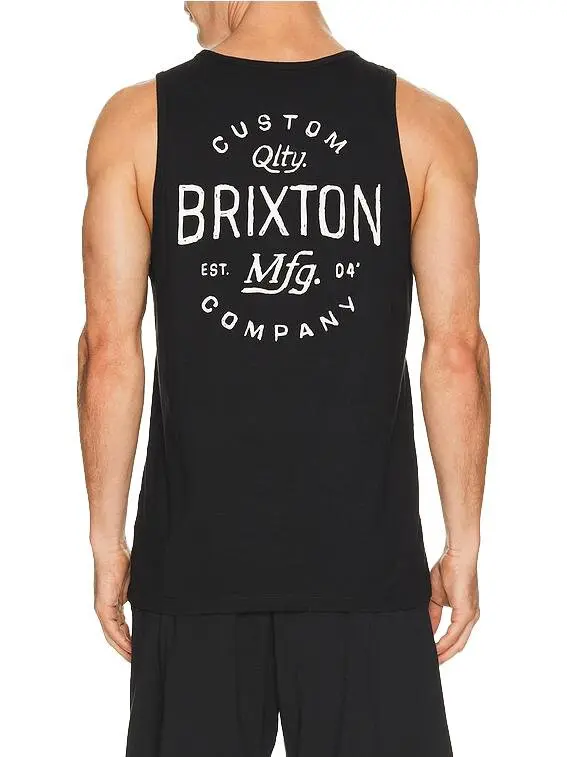 Brixton Fremont Graphic Tank Top - Black