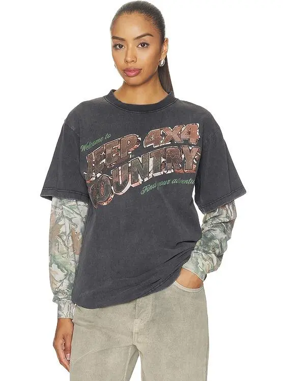 PHILCOS Jeep 4x4 Country Layered Tee - Multi